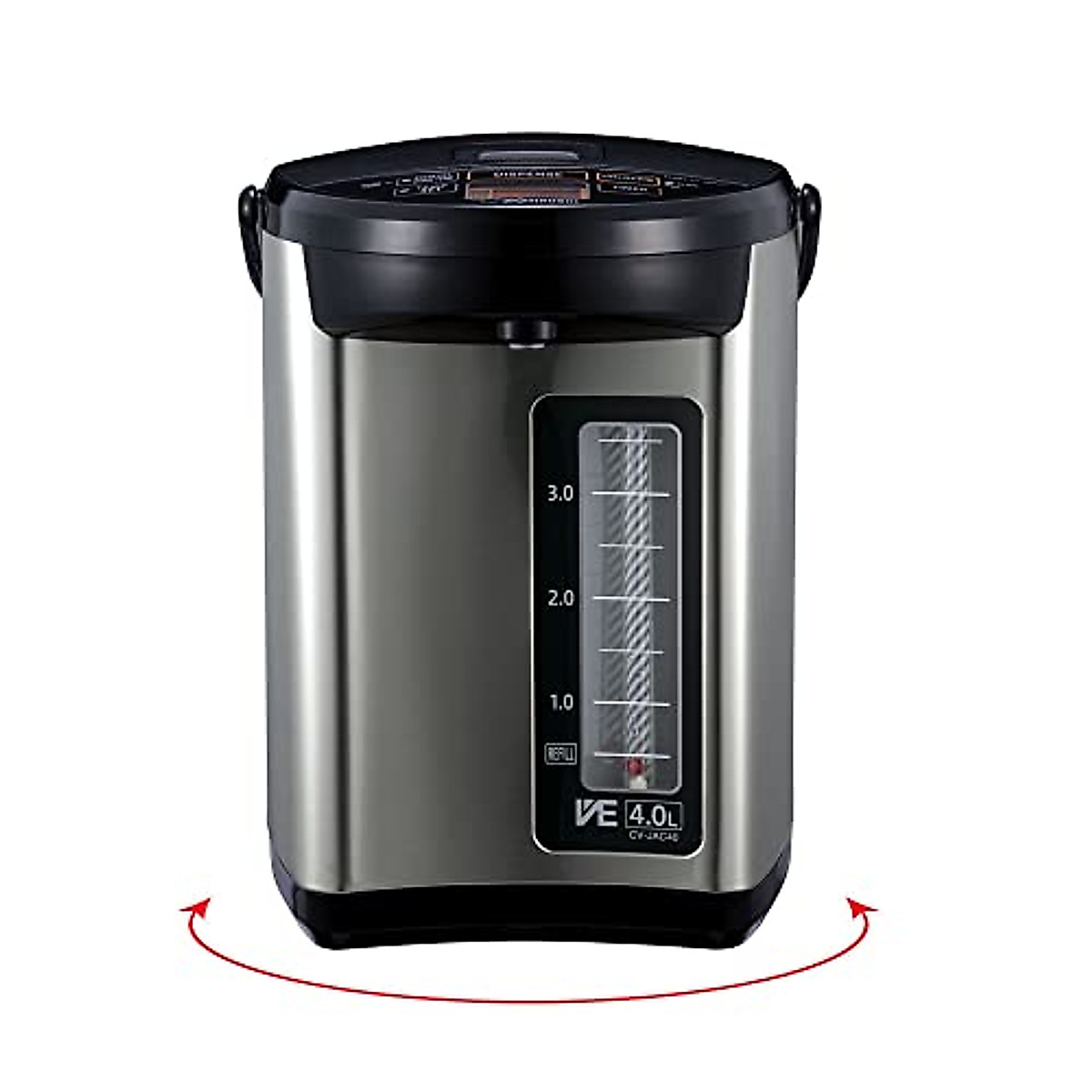 Zojirushi CV-JAC50XB, VE Hybrid Water Boiler & Warmer, 5.0 Liter, Stainless Black, Made in Japan