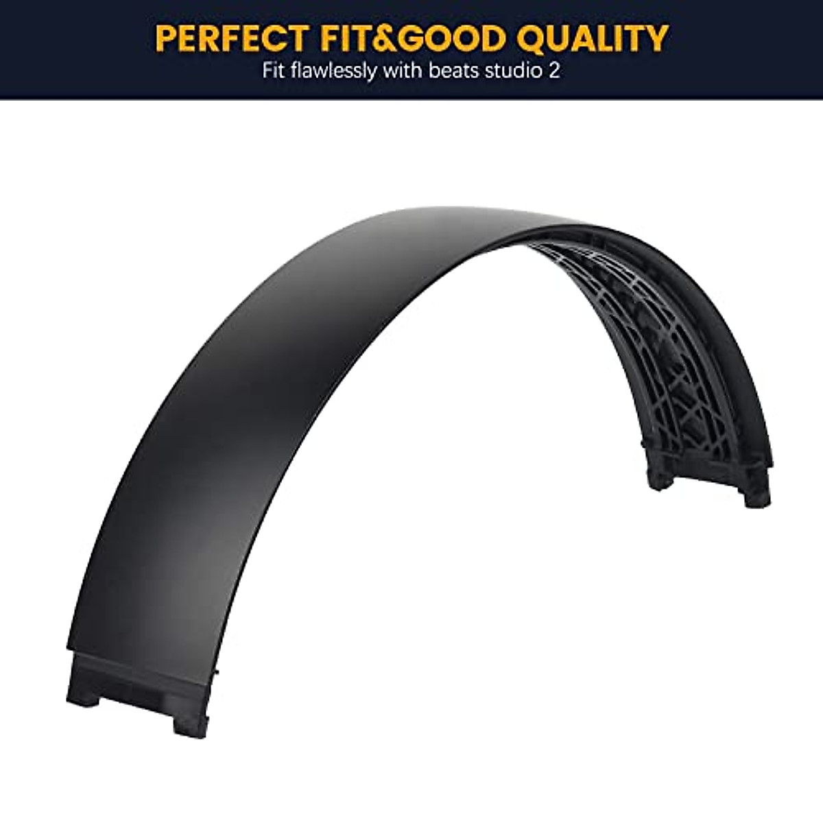 Studio 2 Headband OEM Quality B0501 Replacement Parts Accessories Compatible with Beats by Dre Studio 2 Wireless/Wired (Model B0500/B0501) Headphones (Matte Black)