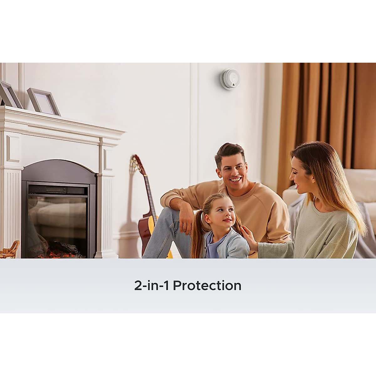 X-Sense Wireless Interconnected Combination Smoke and Carbon Monoxide Detector, 10-Year Battery Powered Fire and CO Alarm, SC06-W, Pack of 1