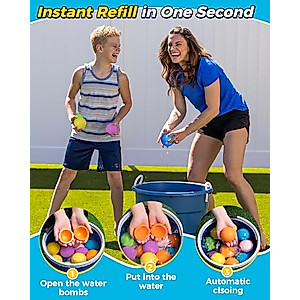Tlitlimom Reusable Water Splash Balloon, 1 Count, Outdoor, Unisex, Suitable for Swimming Pool, Beach, Park, Yard, No Clean Hassle, Easy to Fill, Mesh Bag Included, Unique Design