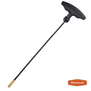 Raiseek Flexible Threaded Bore Cleaning Coated Cable Set 8", 33" for Pistol Rifle in Zippered Pouch