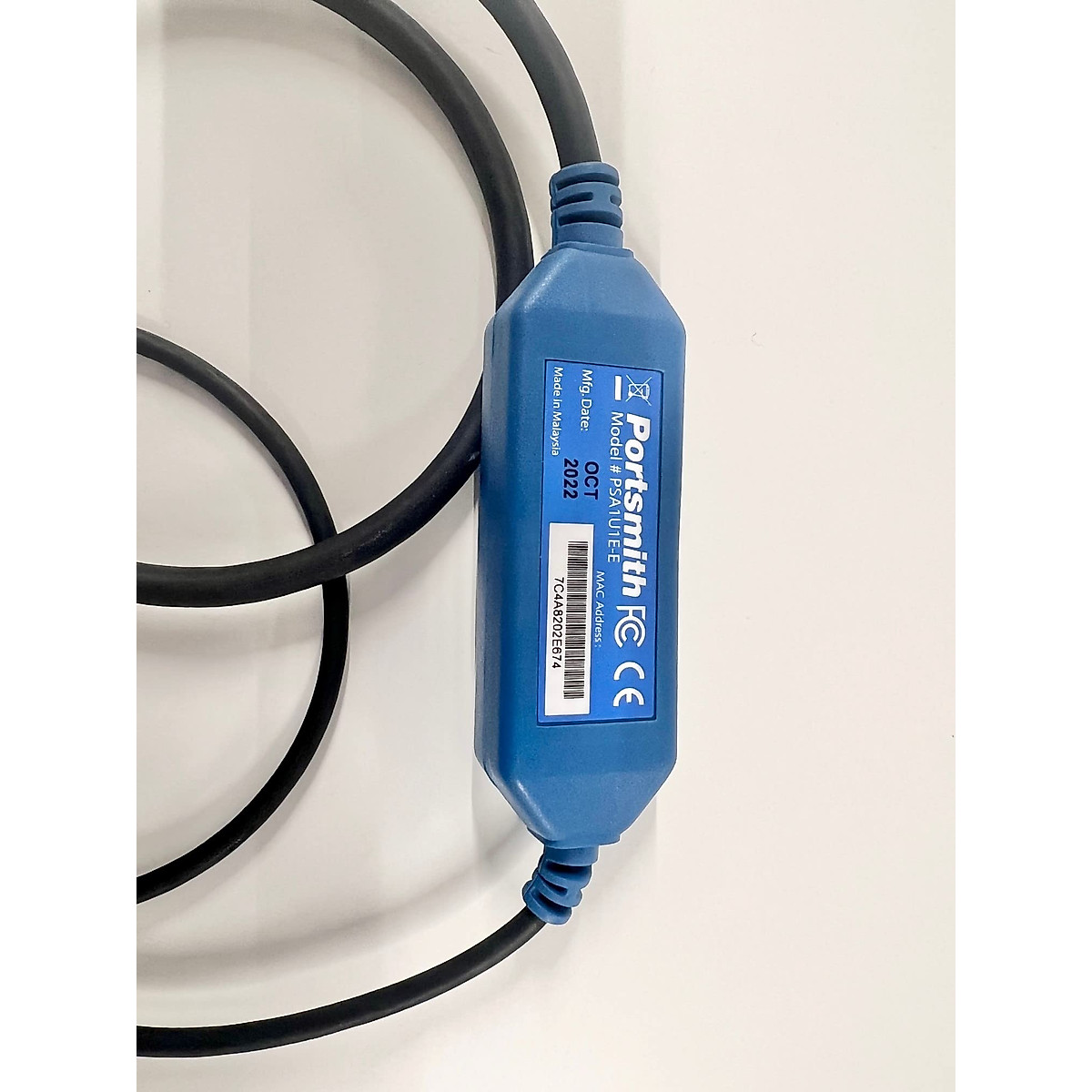 Weather Resistant USB-A to Ethernet Adapter: Portsmith PSA1U1E-E