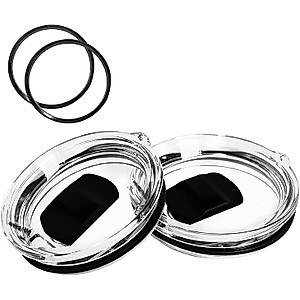 Rambler MagSlider Replacement Lid 30oz 2Pack, Magnetic Tumbler Lid Fit for Yeti Rambler