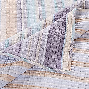 Greenland Home Durango 100% Cotton Reversible Throw Blanket, 50 x 60 inches, Sky