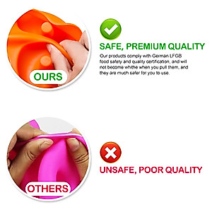 Gezan 3-Pack Silicone Donut Mold of 100% Nonstick Silicone. BPA Free Mold Sheet Tray. Makes Perfect 3 Inch Donuts. Tray Measures 10x7 Inches. Easy Clean, Dishwasher Microwave Safe