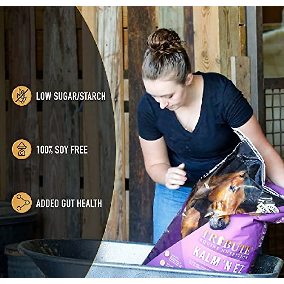 TRIBUTE Soy-Free Kalm 'N EZ Pellet for Horses, 50 lb Bag