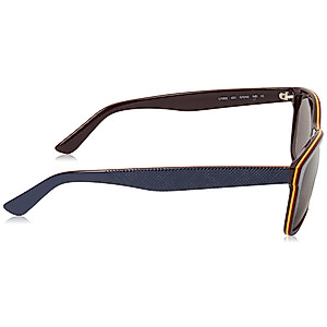 Lacoste Men's L705S Rectangular Sunglasses, Dark Blue/Grey, 57 mm