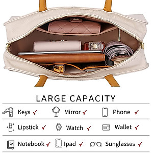 BOSTANTEN Women Designer Handbags Soft Leather Purses and Handbags Satchel Shoulder Bag Bundle with Women Leather Wallet RFID Blocking Small Bifold Wallet