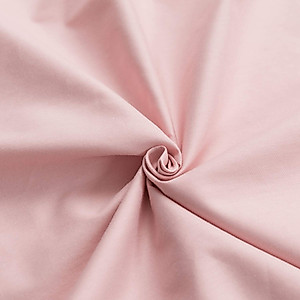 Cozysilk 100% Cotton Crib Fitted Sheet for Standard Crib and Toddler Mattresses, with 100% Mulberry Silk Slip for Preventing Baby Bald Spots, Pink