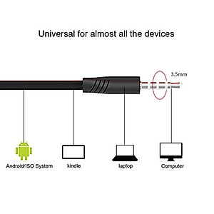 VANTIYAUS in-Ear Earbud Headphones,Earphone for Kindle Fire, Galaxy S8+, Note 8, Fire HD 8 HD 10, Voyage, Oasis eReaders Earbuds Microphone Phone -Ergonomic Comfort-Fit (Black)