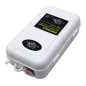 HUIXHAO Portable Air Pump, Aquarium Air Pump, Aeration Up to 6 Gallons, Fish Tank Air Bubble Aerator for Fish Tank, Fishing Etc