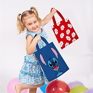 Duyoublt 20 Pcs Stitch Party Supplies Stitch Favor Bags Goodie Gift Non-woven Bags Reusable for Stitch Birthday Party Decorations.(stitch)