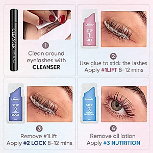 Libeauty Brow Lamination Kit Lash Lift Kit Lasting 8 Weeks Sachet Disposable Upgraded Version Curling Perming Wave Lotion & Liquid Set Home Perm Kit