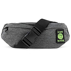 Dime Bags Puff Pack | Water-Resistant Fanny Pack | Athletic Waist Bag (Black)
