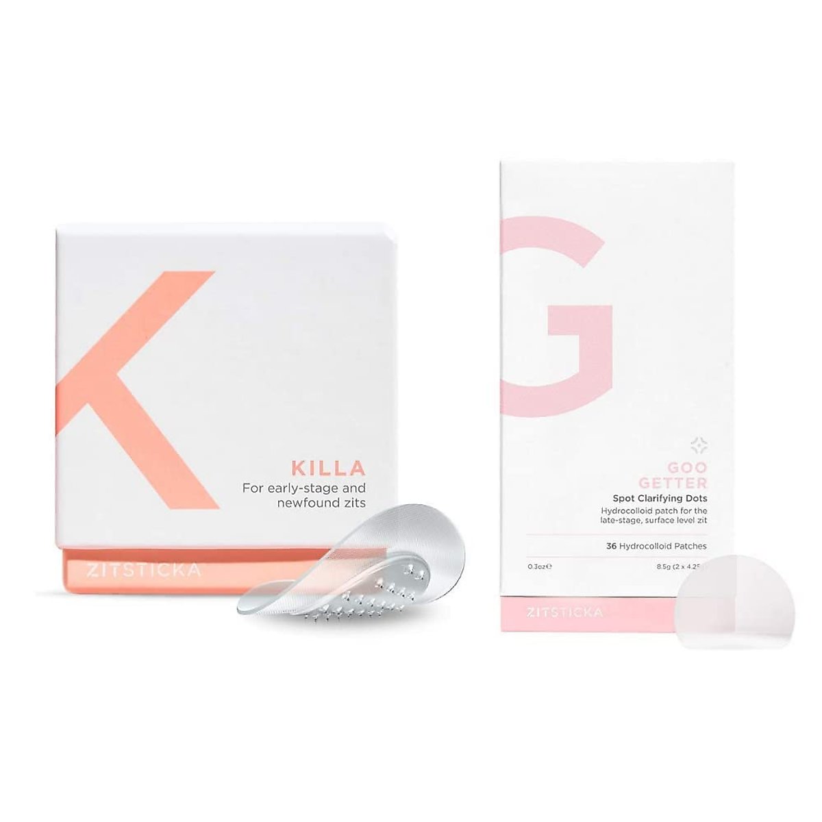 ZitSticka Beyond The Surface Bundle: Killa Microdart Acne Pimple Patches & Goo Getter Hydrocolloid Patch Bundle