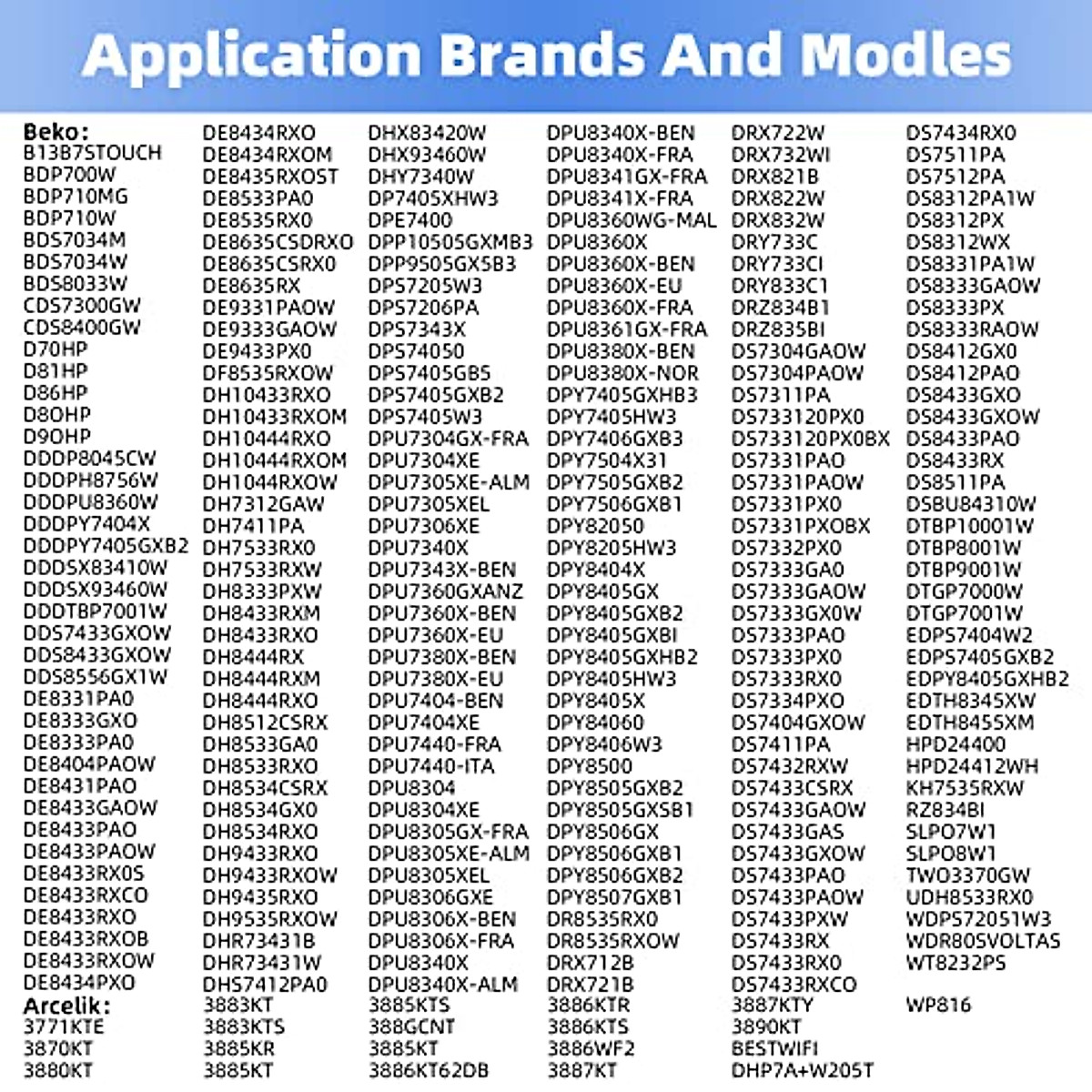 𝟖 𝐏𝐂𝐒 𝐃𝐫𝐲𝐞𝐫 𝐟𝐢𝐥𝐭𝐞𝐫 Spare Compatible with Beko/Grundig/Blomberg/Elektra Bregenz/Arcelk/Mora/Smeg Heat Pump Dryer, Sponge Filter for Tumble Dryer Accessory