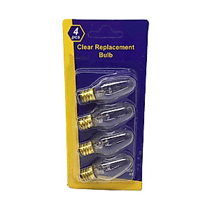 UI PRO TOOLS Night Light Clear Light Bulb (10 Lumens, 5 watts, 120 Volts) - Pack of 4