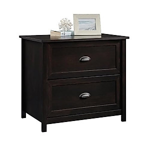 Pemberly Row Engineered Wood 2-Drawer Lateral File Cabinet in Estate Black
