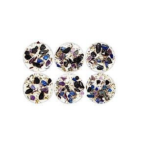 New Moon Candle by New Moon Beginnings - New Beginnings & Manifestation Candle - Dried Flower, Herb, & Crystal Candles - Aromatherapy Candles - Soy Candle - Set of 6 Tealights