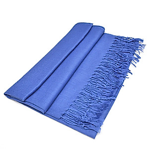 Gelante Plain Soft Pashmina Shawl Wrap Scarf Solid Colors.15-615-Royal Blue-#10