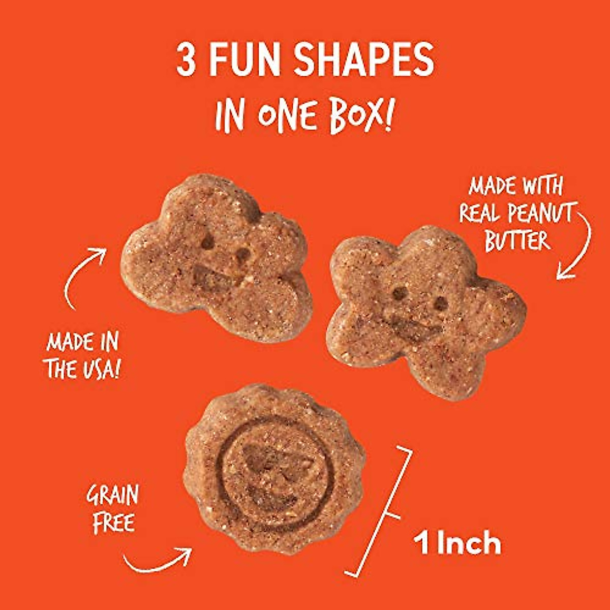 Cloud Star Corp, Wag More Bark Less Soft & Chewy Grain Free Peanut Butter & Apples Dog Treats