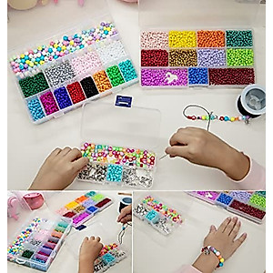 Ginsco 4 Pack Clear Plastic Adjustable Divider Organizer Multifunction Box Storage Container Set for Beads Earrings Jewelry DIY Crafts Loom Bands Office supplies Fishing Tackle Hand Tool