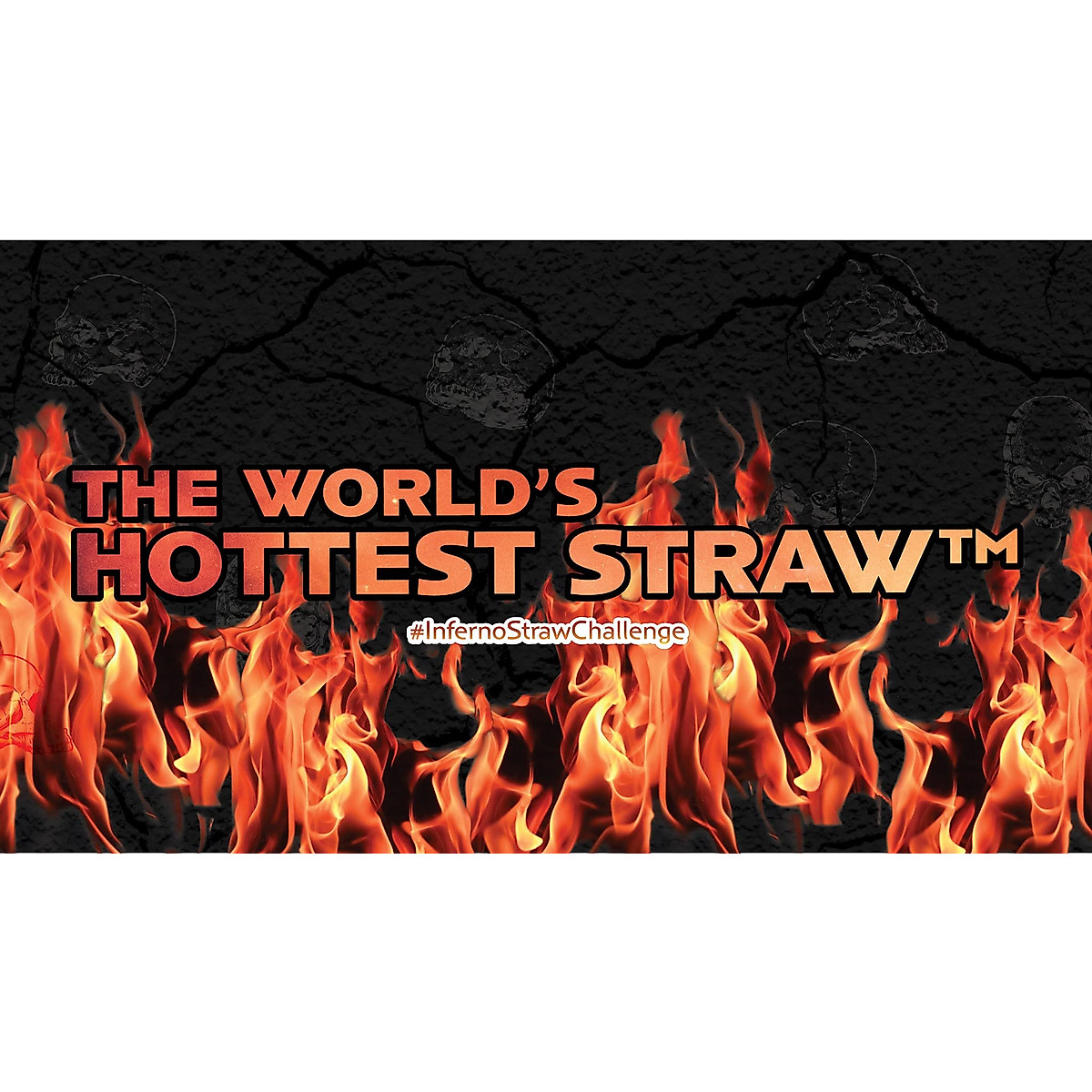 The Inferno Straw | World's Hottest Straw | World's Only Pepper Extract Infused Straw | Caution: 5 Million Scoville, IS