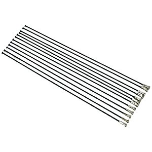 pblengraws Bicycle Spoke bar 2.0mm Straight Steel Wire Straight Head 14G Stainless Steel 167mm-296mm Contains Spokes and Spoke Hats 36pcs Road MTB Spokes (Size : 191mm)