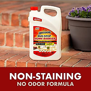 Spectracide Bug Stop Home Barrier Spray, Kills Ants, Roaches and Spiders On Contact, Indoor and Outdoor Insect Control, 1.33 Gallon