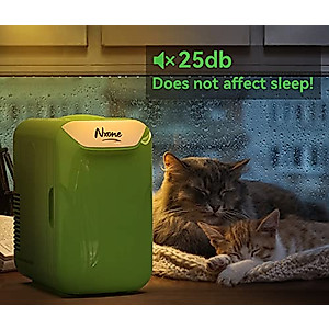 NXONE Mini Fridge,6 Liter/8 Can AC/DC Small Refrigerator,Portable Thermometric Cooler and Warmer Freezer Skincare fridge for Foods,Beverage,Medications, Home,Bedroom,Dorm,Office and Car