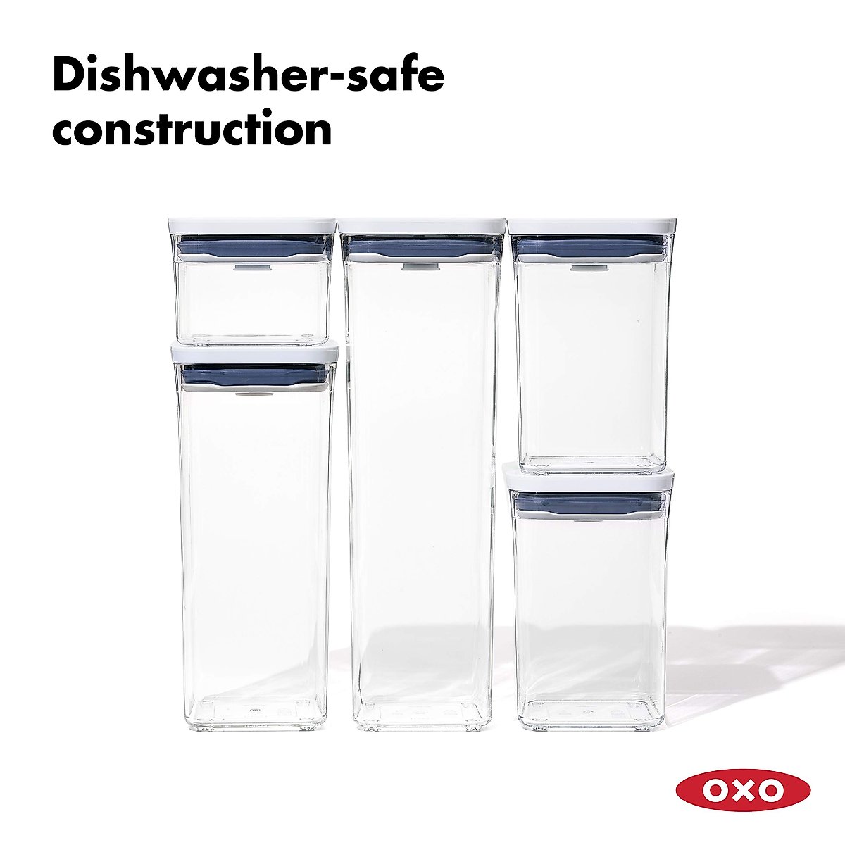 OXO Good Grips 5-Piece POP Container Set and OXO Good Grips 3-PC Small Square Short POP Container Set