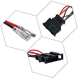 HSTECH 2 Pairs (4 Pack) Speaker Wiring Harness Wire Cable for VW Passat Seat Golf Polo Speakers Adapter Connector Adaptor Plug