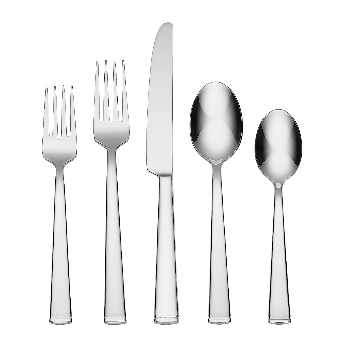 Oneida Perry Piece Everyday Flatware Set, 45 Count, Metallic