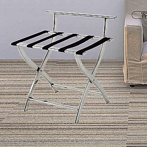 Yingm Folding Luggage Rack Hotel Room Luggage Rack Easy to Assemble, Used for Bedroom, Guest Room, Hotel