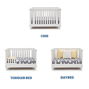 Delta Children Ava 3-in-1 Convertible Baby Crib - Greenguard Gold Certified, White