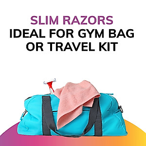 BIC Soleil Smooth Colors Women's Disposable Razors With Aloe Vera and Vitamin E Lubricating Strip for Enhanced Glide, With 3 Blades, 10 Count