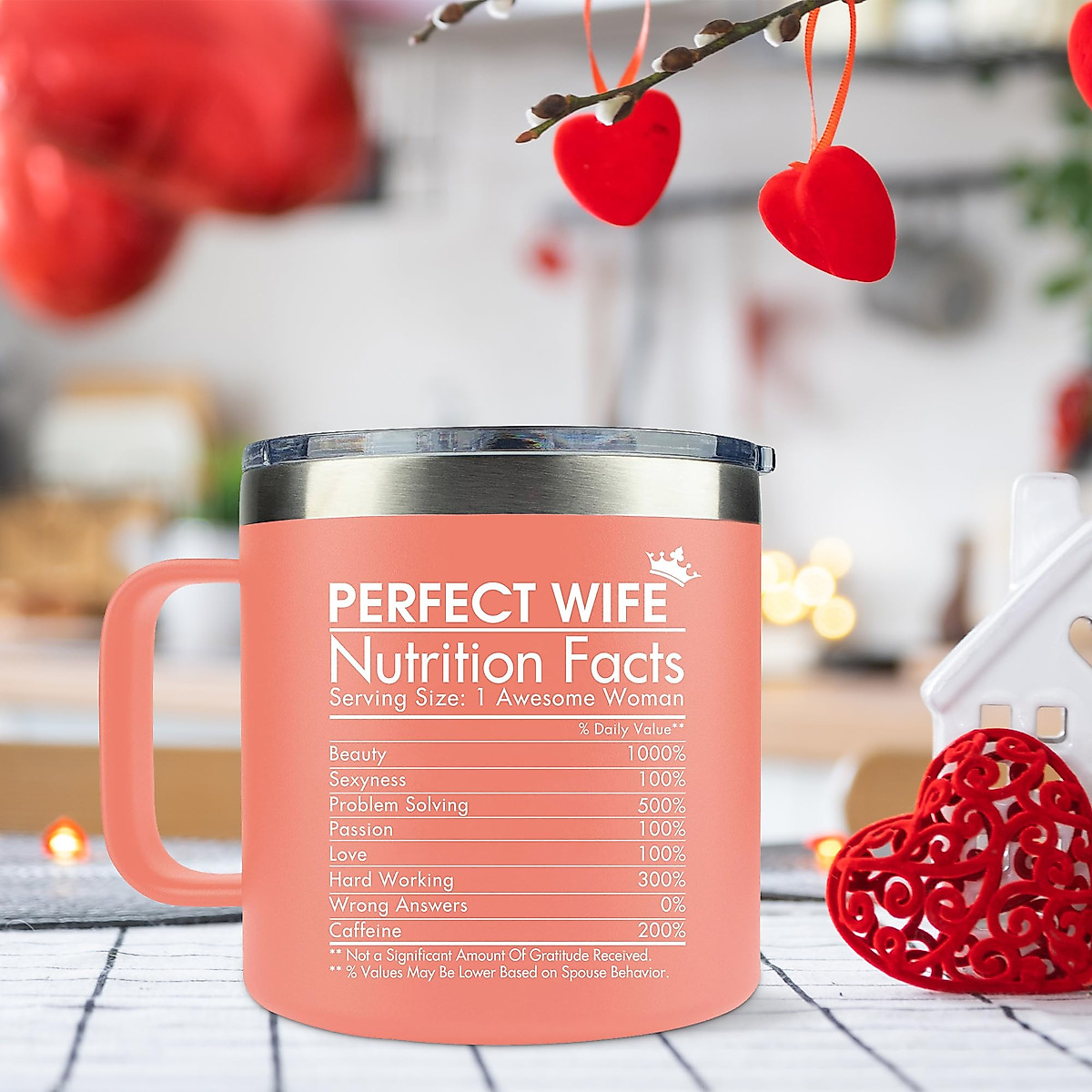 Gifts For Wife, Romantic Anniversary Love Gifts For Her, Wife, Valentines Day, Christmas, Birthday Gifts From Husband, Couples Gifts For Husband And Wife, I Love You Gifts For Her, 14oz Coffee Mug