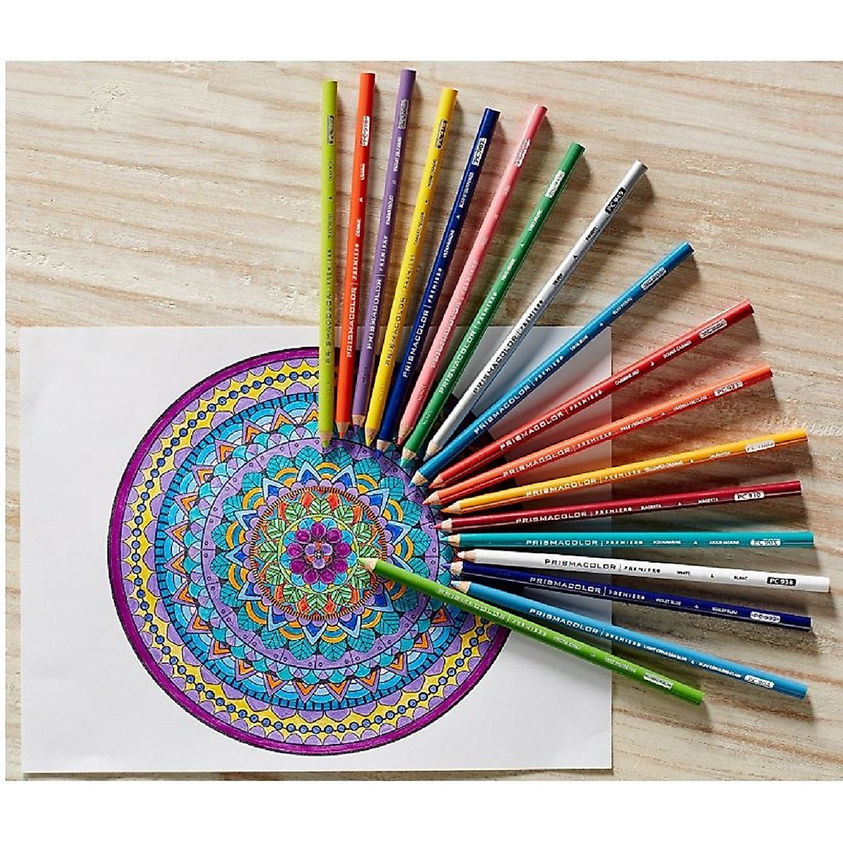 Prismacolor Premier Soft Core Colored Pencil, Set of 24 Assorted Colors (3597T) + Prismacolor Scholar Colored Pencil Sharpener (1774266)