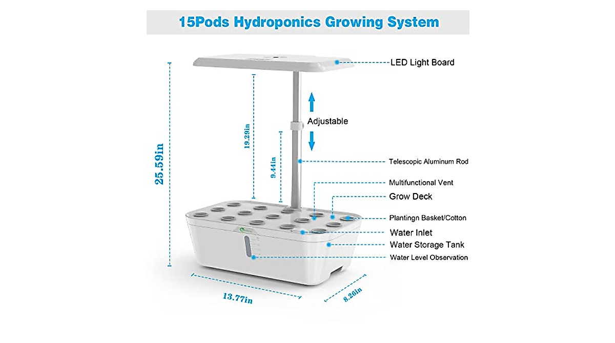 AMORNING Hydroponics Growing System with Smart Control