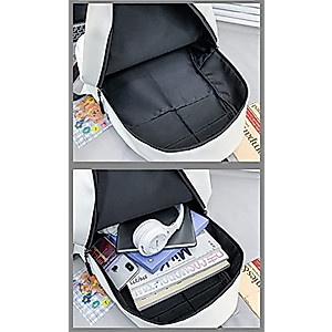 Novelty 3D Ghost Backpack Racksack Cute School Bag Bookbag Shoulder Bag for Teen Boys Girls (White)