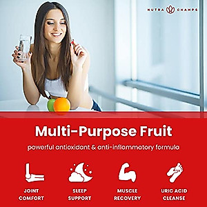 (2-Pack) 120 Tart Cherry Gummies - 3000mg Supplement with Celery Seed Extract - Vegan Tart Cherry Concentrate Gummy Vitamin