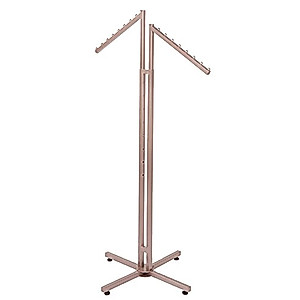 SSWBasics Rose Gold 2-Way Clothing Rack with Slanted Arms