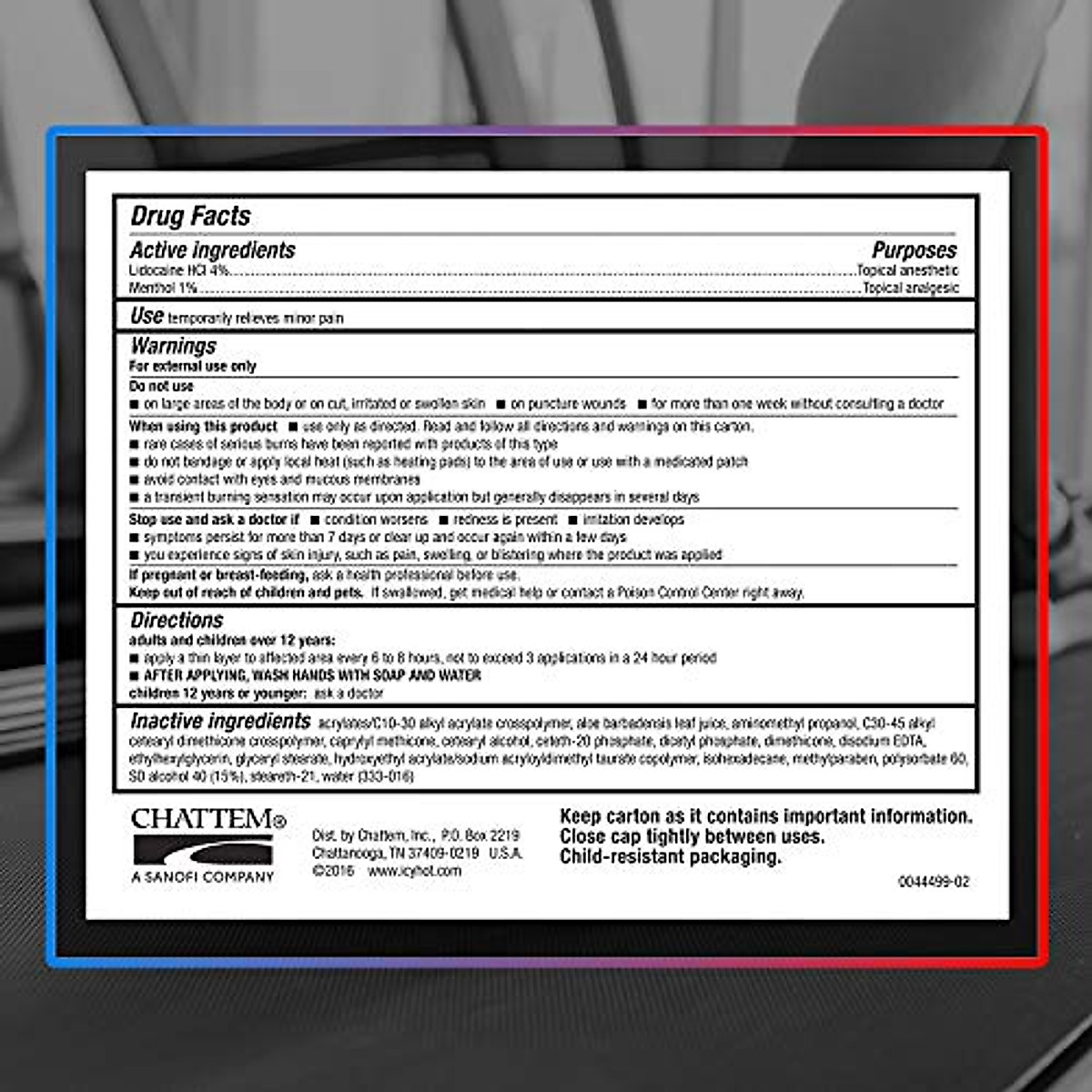 Icy Hot Max Strength Pain Relief Cream with Lidocaine Plus Menthol, 2.7 Ounces