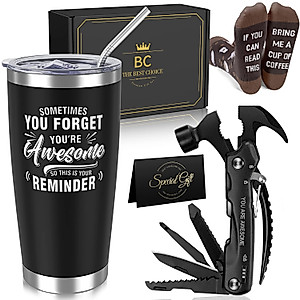 Birthday Gifts for Men - Valentines Day Gifts for Him - Thank You Gifts for Dad Him Husband Boyfriend on Fathers Day, Anniversary, Retirement, Birthday Gift Ideas Thank You Gift Basket for Men