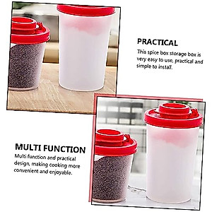 Container 2pcs Shaker Plastic Container Mini Containers Mini Plastic Containers Bottle Jalepeño Condiment Outdoor Seasoning Jars Portable Shaker Outdoor