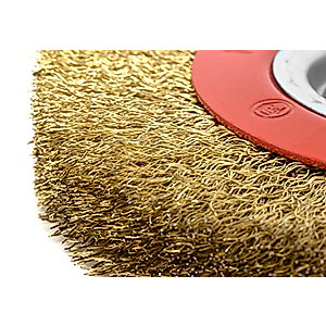 WEN WW8058 8-Inch x 3/4-Inch Crimped Steel Bench Wire Wheel with Arbor Adapters