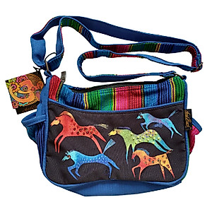Laurel Burch Dancing Horses Crossbody Bag (Multi)