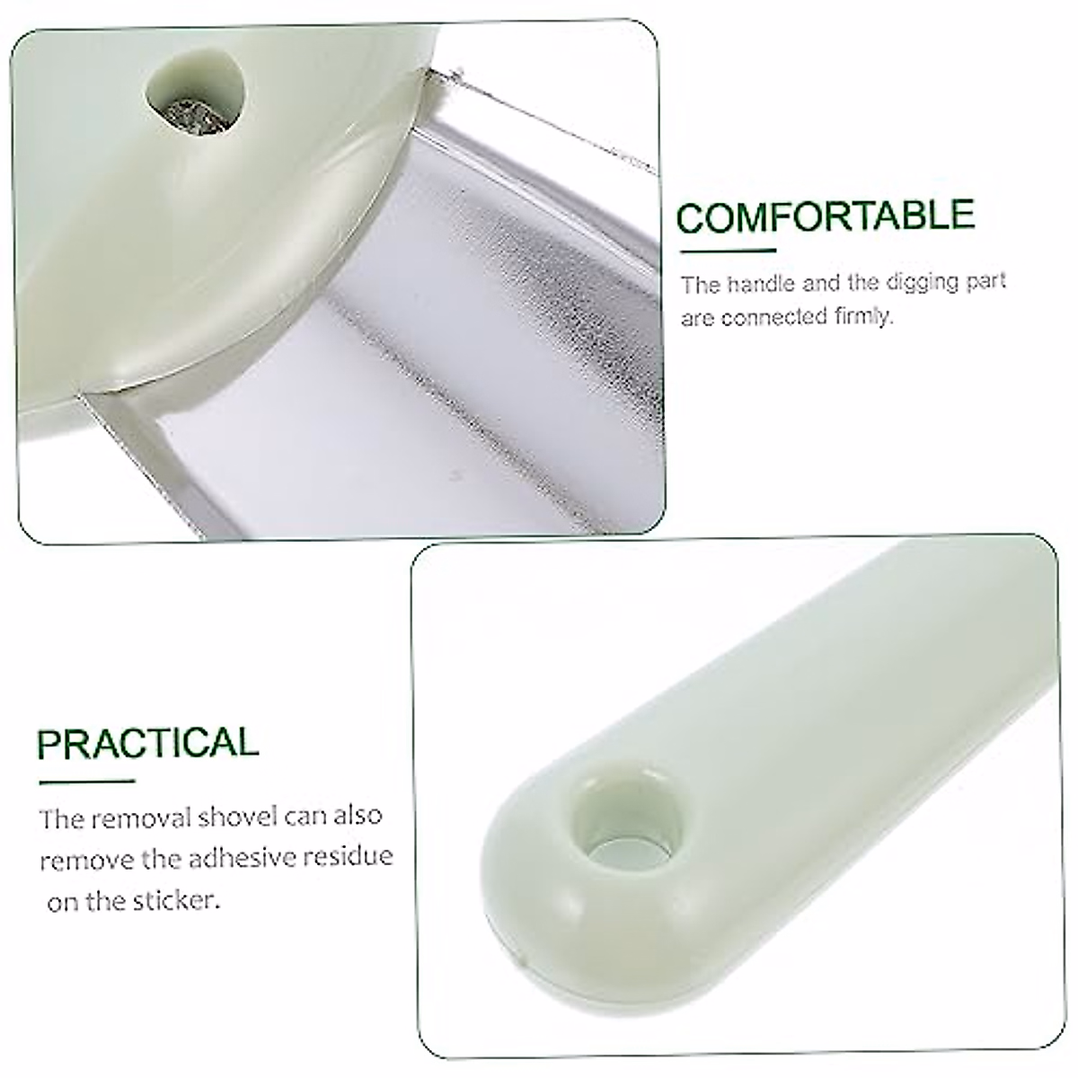 Yardwe 24 pcs Refrigerator Frost Removal Shovel Windshield Snow ice Removal Refrigerator ice Scraper Window Snow Scraper Cleaning Tools Refrigerator for car Squeegee for car Ice Shovel