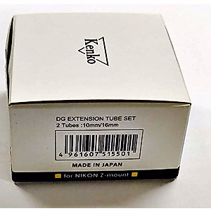 Kenko 515501 Lens Accessory Digital Close-Up Ring Set for Nikon Z Mount 0.4 inch (10 mm) / 0.6 inch (16 mm) with Electronic Contact, Made in Japan