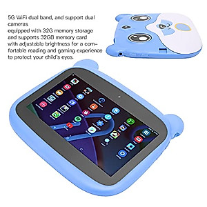Kids Tablet, Octa Core HD Tablet 5000mAh US Plug 100240V for Game US Plug